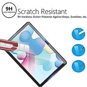 (2 Pack) TDA Glass Screen Protector for TCL Tab 10 5G 10.1" Tablet (Model: 9183W) 2022 Release/TCL TAB 10S 10.1 inch Tablet (Model: 9081X/9080G) Tempered Glass Screen Film, Anti Scratch, Bubble Free