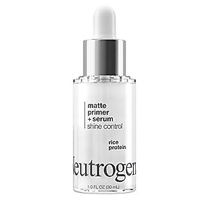 Neutrogena Shine Control Matte Booster Face Primer & Serum, Skin-Mattifying Serum-to-Primer with Rice Protein, Absorbs Excess Oil & Keeps Skin Shine Free, 1.0 fl. oz