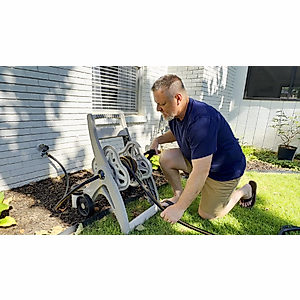 Atlantic Heavy Duty Garden Hose 30 ft x 5/8 Inch Black Color Flexible Water Hose with Solid Brass Fittings (30 Feet)