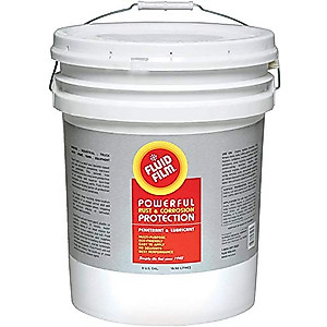Fluid Film 5gal Pail NAS Rust Inhibitor Rust Prevention Anti Corrosion Anti Rust Coating Undercoating Underbody Rust Proofing Corrosion Protection for Truck Snow Blower Mower Car Semi Tractor Bus