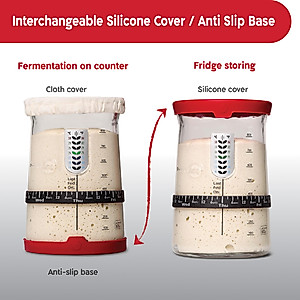 KneadAce Bread Lame & Sourdough Starter 34oz Pro Jar Kit