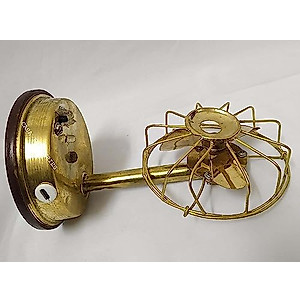 Casa INDUSTRIES Brass Antique Handcrafted Mini Small Battery Fan Home Decorative Showpiece For office Desk