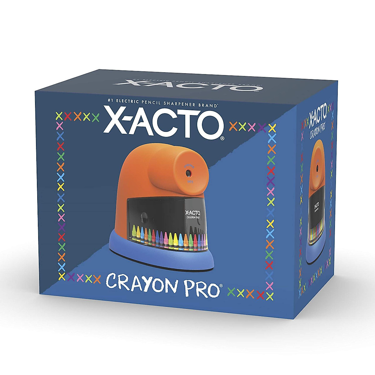 X-ACTO Crayon Pro Electric Crayon Sharpener, Electric Sharpener with SafeStart Automatic Motor, Great for Home or Schools