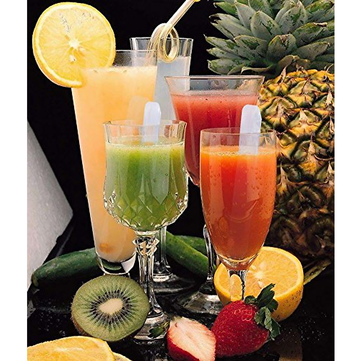 Ozera 4 Pack Ice Cube Trays, Narrow Water Bottle Ice Cube Tray Stick, Silicone Ice Trays for Freezer with Easy Push and Pop Out Material, Ideal for Sports and Water Bottles