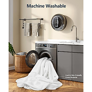 3 Inch Gel Memory Foam Mattress Topper Queen, Cooling Mattress Topper, Body Support & Pressure Relief, with Removable Soft Cover, CertiPUR-US Certified