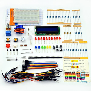 Adeept Project 1602 LCD Starter Kit Compatible with Arduino UNO R3 Mega2560 Nano Servo Relay LCD1602 Beginner/Starter Kit for Arduino with PDF Guidebook/User Manual