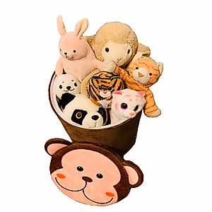 Storl Organizer Storage Stool for Toy and Cloth and Kids Stool (Tree, 12Wx13H)