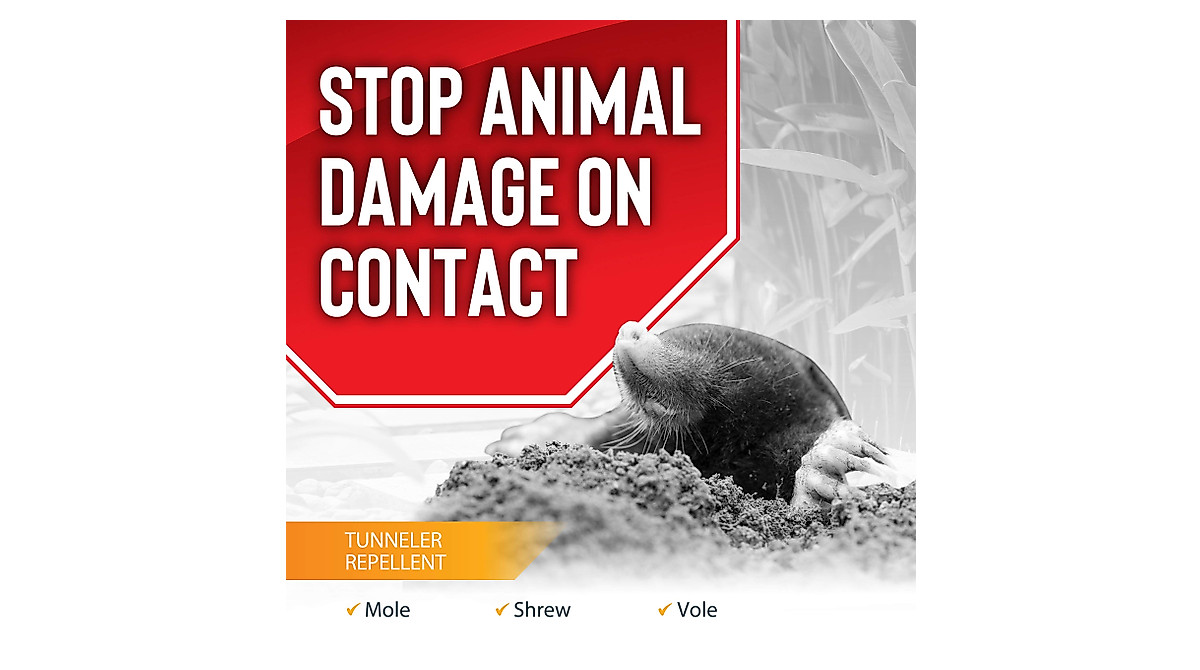 Mole & Vole Stopper Natural Animal Repellent | Safe & Effective