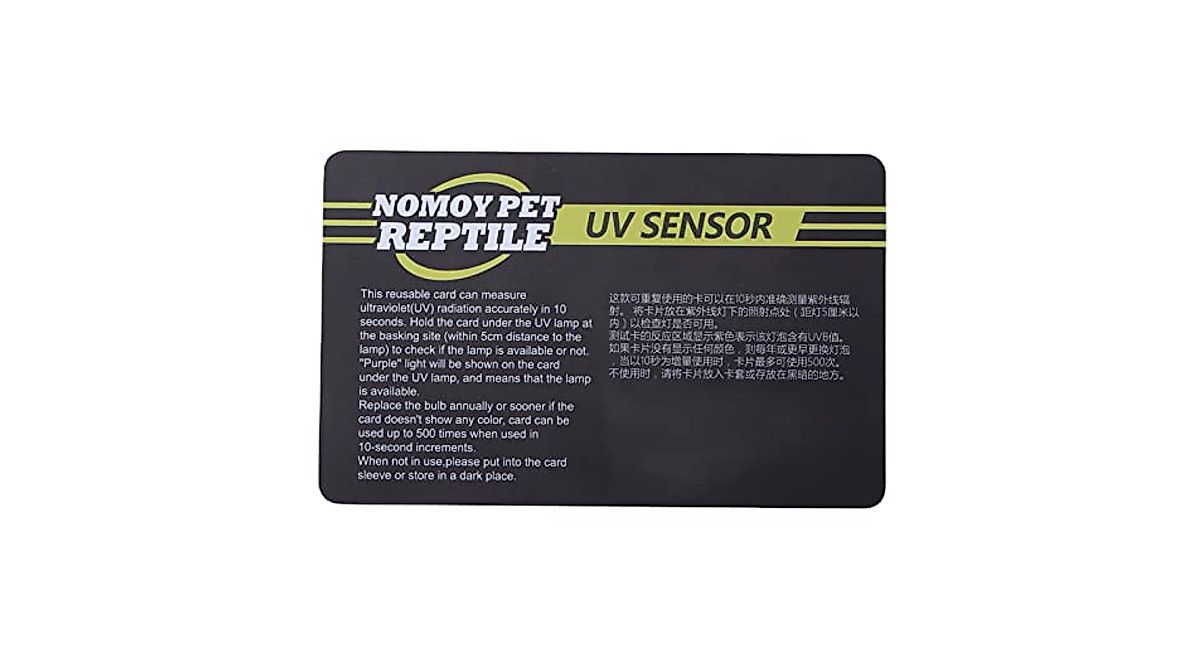 HEEPDD 5Pcs UVB Sensor Cards for Reptile UV Testing - Fast & Reusable
