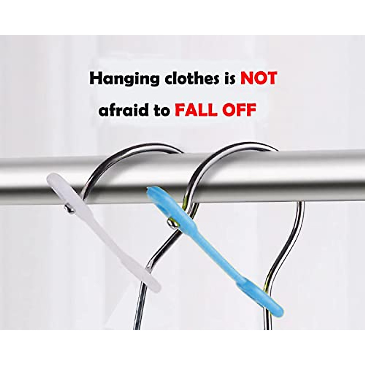 IKITRAEE Multifunctional Hanging Clips,Clip with Hook，Single Clip,Clip with Buckle, Towel Clips, Sock Clips,Multifunctional Clothespins. (White)