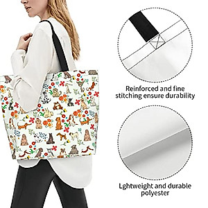 IJQRVJ Zombie Canvas Tote Bag Large Women Casual Shoulder Bag Handbag,Dead Man Walking in Dark Halloween Picture,Reusable Multipurpose Shopping Grocery Bag for Outdoors,Red