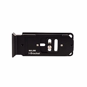 SLIK i-Bracket Arca-Compatible Quick Release Plate for Mirrorless Canon R, Nikon Z and Sony a7 Series Cameras, Black (618-750)