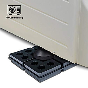 Forestchill Anti Vibration Rubber Pads, 4" X 4" X 3/4" Heavy Duty Waffle Vibration Isolation Pad for HVAC, Air Compressor, Washer and Dryer, Air Conditioner Units, 4 Pack