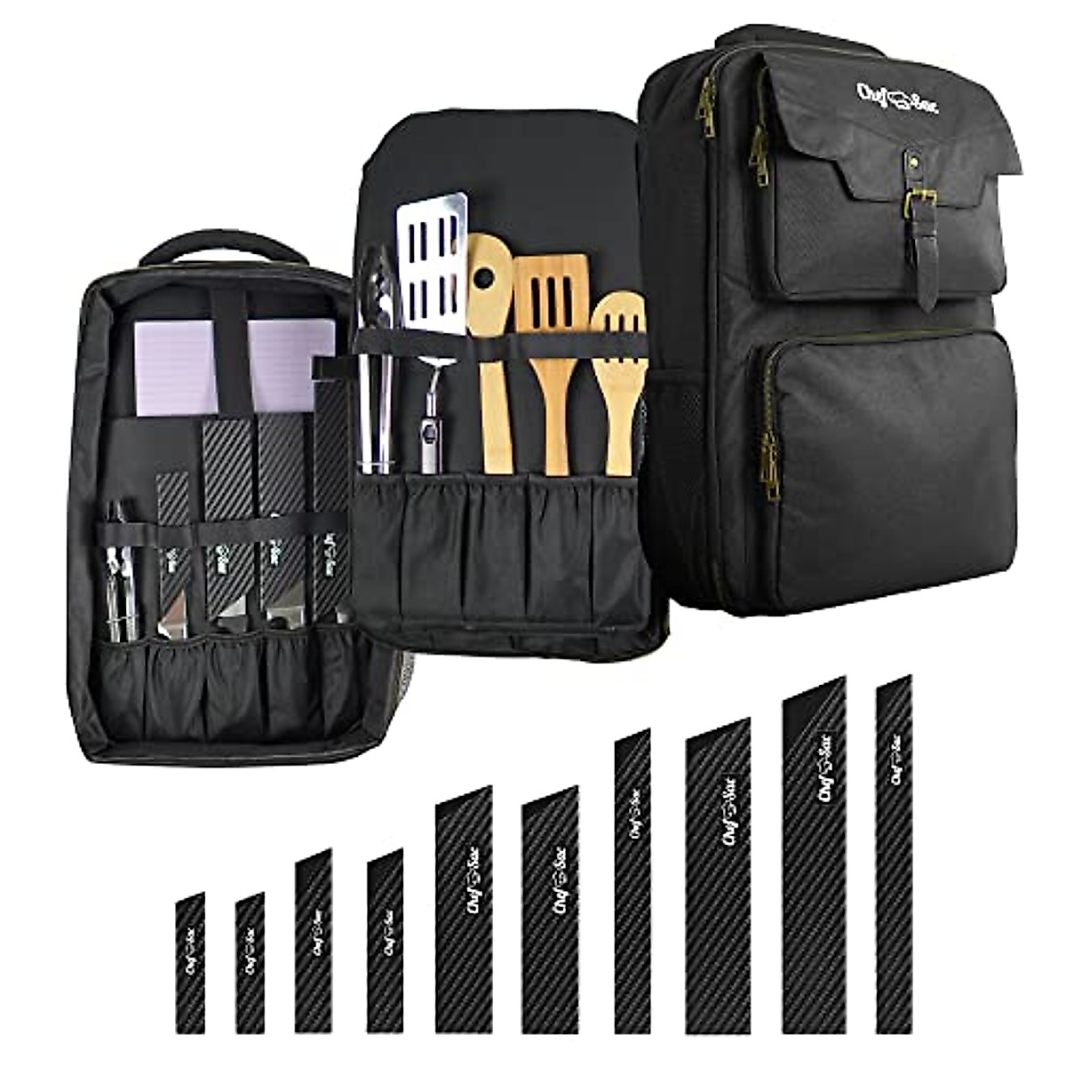 Chef Sac Traveller Backpack with 10-Pack Knife Guards Included