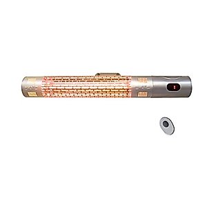 Westinghouse Infrared Electric Outdoor Heater, Wall Mounted Patio Heater, Efficient Gold Tube Element, Hanging Cables, Deck Rail Mount, Mortar mounts Included, Waterproof and Dust Resistant