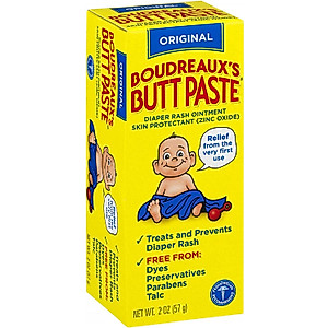 Boudreaux Butt Paste Original Diaper Rash Ointment - 2 oz