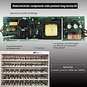 LED Driver 250W 12V, Waterproof IP67 LED Transformer,LED Power Supply 110V AC to 12V DC Low Voltage Output with 3-Prong Plug 3.3 Feet Cable for LED Light, Computer Project, Outdoor Light