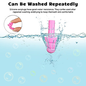 150 Pairs Silicone Ear Plugs Bulk Individually Wrapped Noise Cancelling Earplugs for Sleeping Reusable Noise Reduction Earplugs Colorful Soft Ear Plugs with Carry Case for Swimming Snoring
