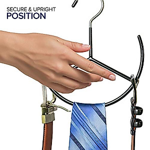 Belt Scarf Hanger Space Saving Organizer Hanging Multi Purpose Ties Shoe Rack Gym Bag Organizer Closet Organization EASYVIEW