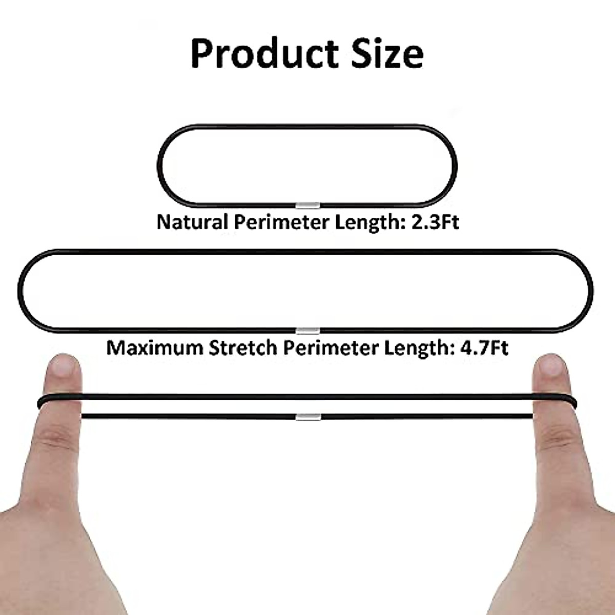 Trash Can Bands Fits 13 to 30 Gallon Trash Cans, Hongmed Garbage Can Rubber Bands, 6 Count (Pack of 2), One Pack Black, Blue, Olive Green, Another Black Only.