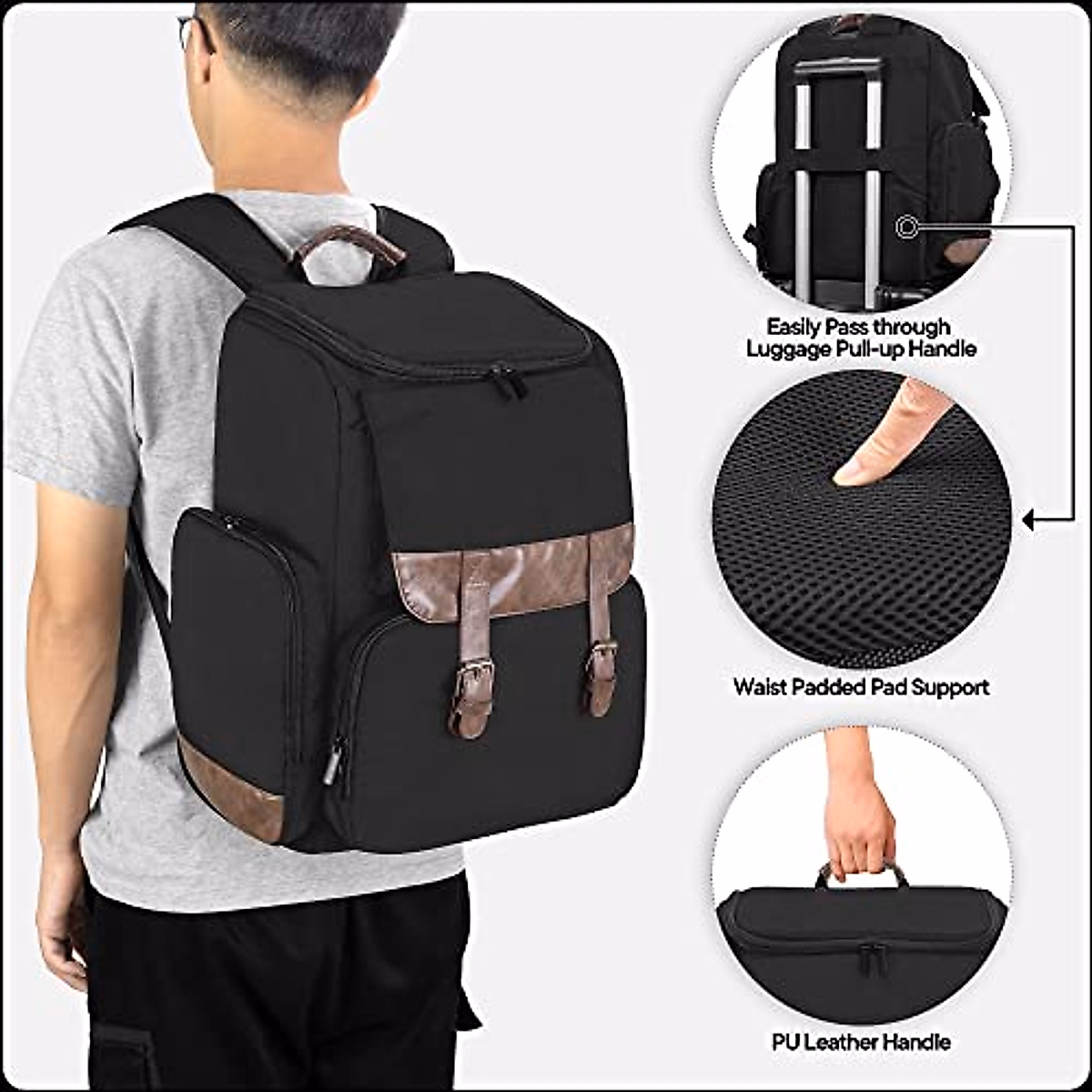 LoDrid Game Backpack Compatible with Xbox Series X with an Extra Console Bag, Game Travel Bag with Separated Storage Laptop Layer for 15.6”Laptop and Multiple Pockets for Gaming Accessories, Bag Only