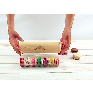 PacknWood 210MACINS7 Long Clear Insert 7 Macarons - 8.4 x 2.4 x 0.8 In44; Pack Of 150