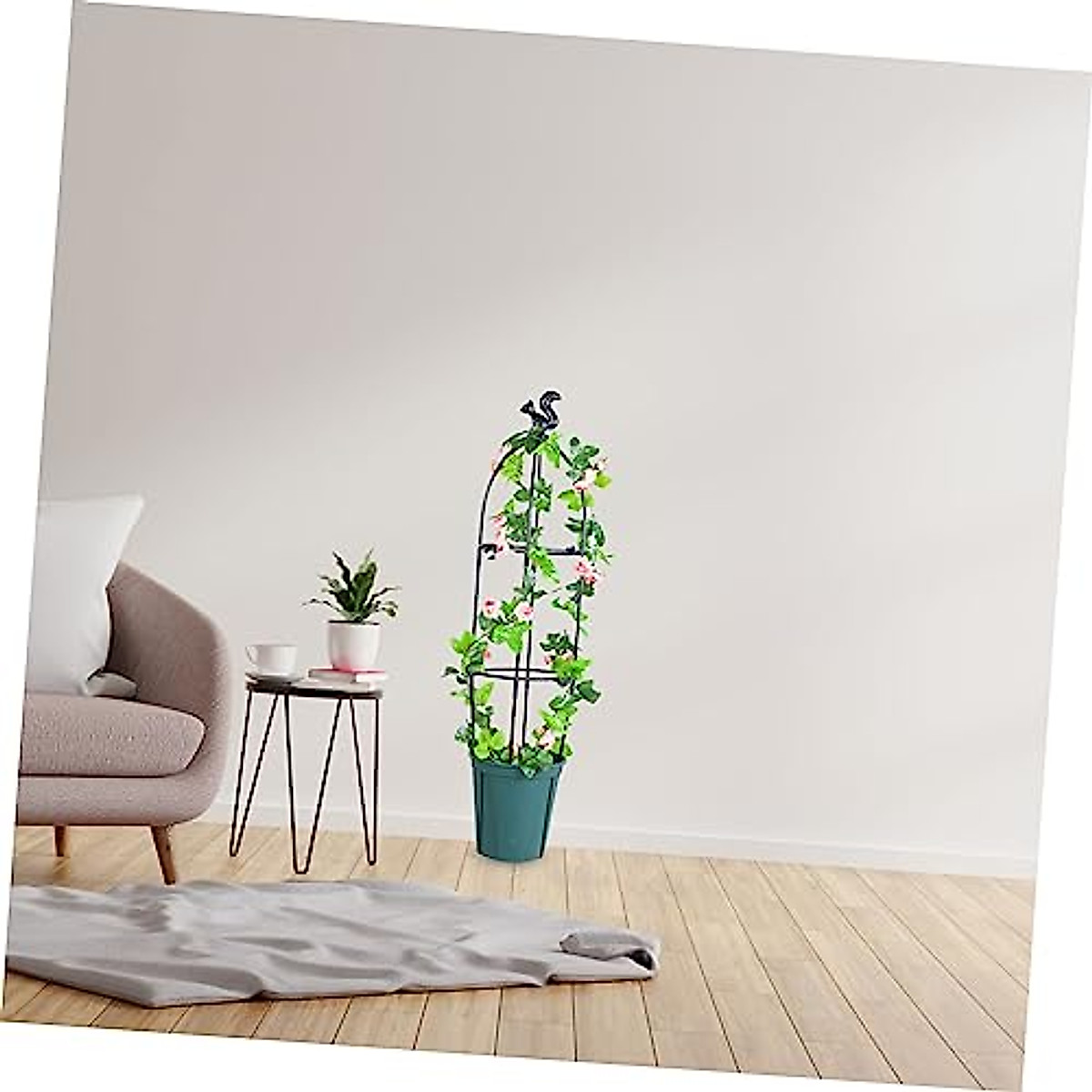 Happyyami 1 Set European Gardening Plant Stand Plant Supports Pergola Brackets Climbing Trellis for Plants Outdoor Plant Support Trellis Plant Support Rack Black Balcony Mountain Rose Flower