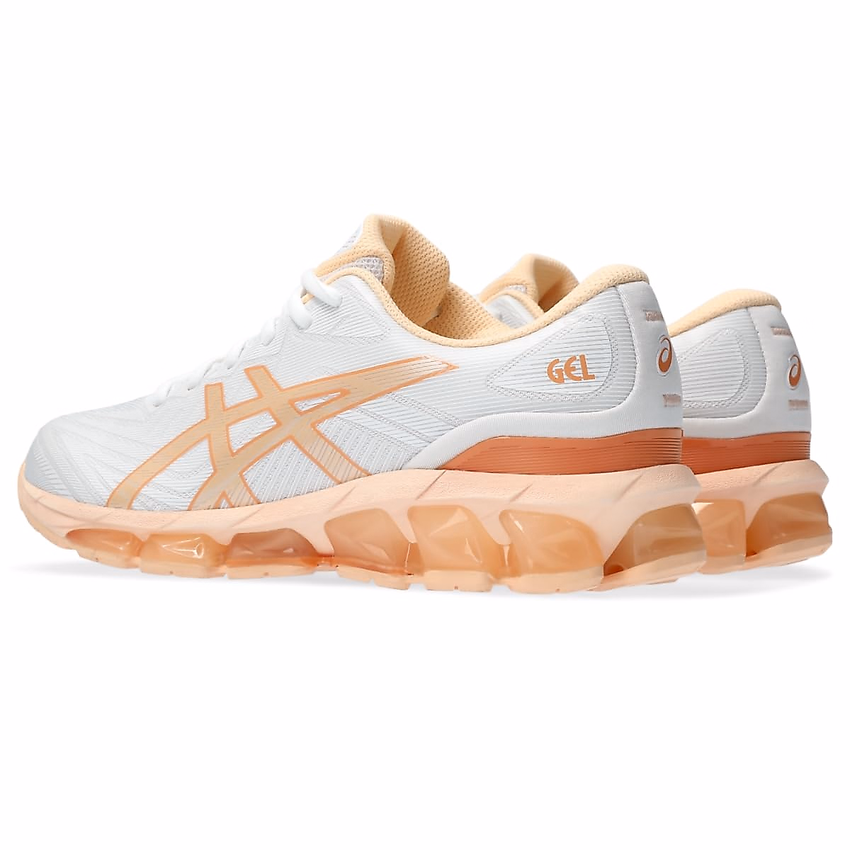 ASICS Women's Gel-Quantum 360 VII Sportstyle Shoes, 7.5, White/Apricot Crush
