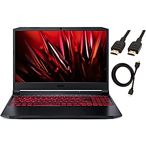 Acer Nitro 5 15.6" FHD 144Hz IPS Display Gaming Laptop | AMD Ryzen 5 5600H | NVIDIA GeForce RTX 3060 | 8GB RAM | 512GB SSD | Backlit Keyboard | Windows 11 | with HDMI Cable Bundle