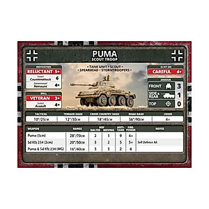 Flames of War: Late War: German: Puma Scout Troop (GBX172)