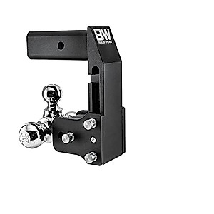 B&W Trailer Hitches MultiPro Tow & Stow - Fits 2.5" Receiver, Dual Ball (2" x 2-5/16"), 7" Drop, 14,500 GTW -TS20066BMP