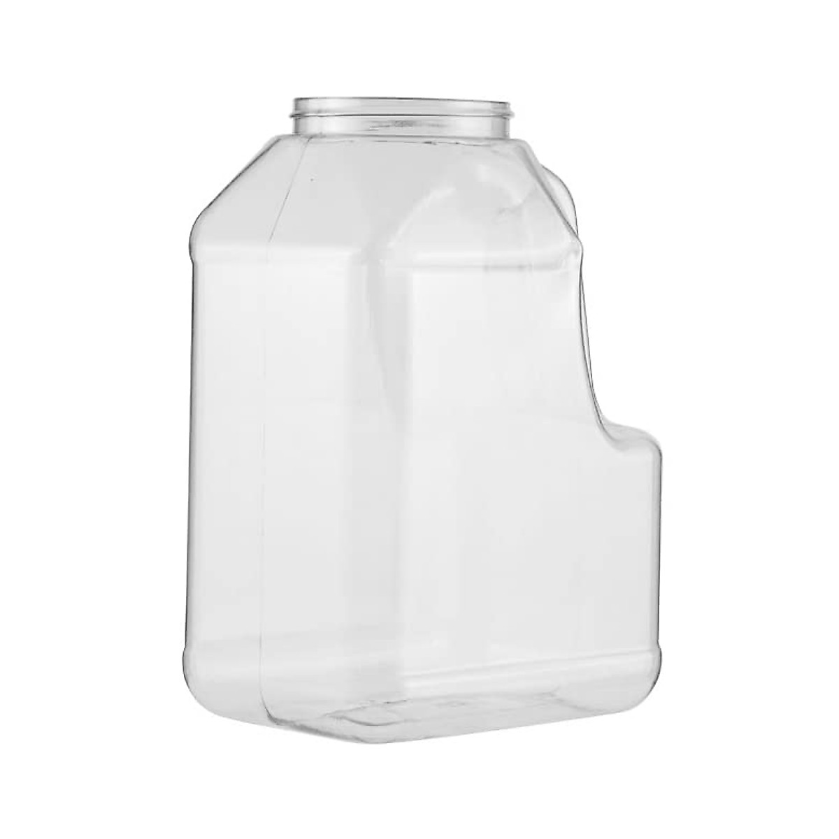 1 Gallon Clear Plastic Jars with Screw On Lids, BPA Free, PET Plastic, Made in USA, Bulk Storage Containers ( Pack of 3)