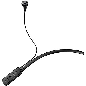 Skullcandy Ink'd+ Bluetooth Wireless Earbuds with Microphone, Noise Isolating Supreme Sound, 8-Hour Rechargeable Battery, Lightweight with Flexible Collar, Non-Retail Packaging - Black (Renewed)