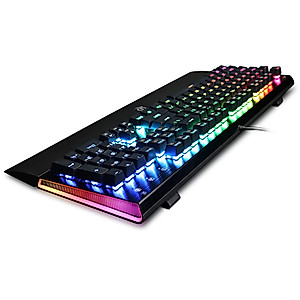 CyberpowerPC Skorpion K2 CPSK305 RGB Mechanical Gaming Keyboard with Kontact ™ Brown (Tactlile) Mechanical Switches,Black