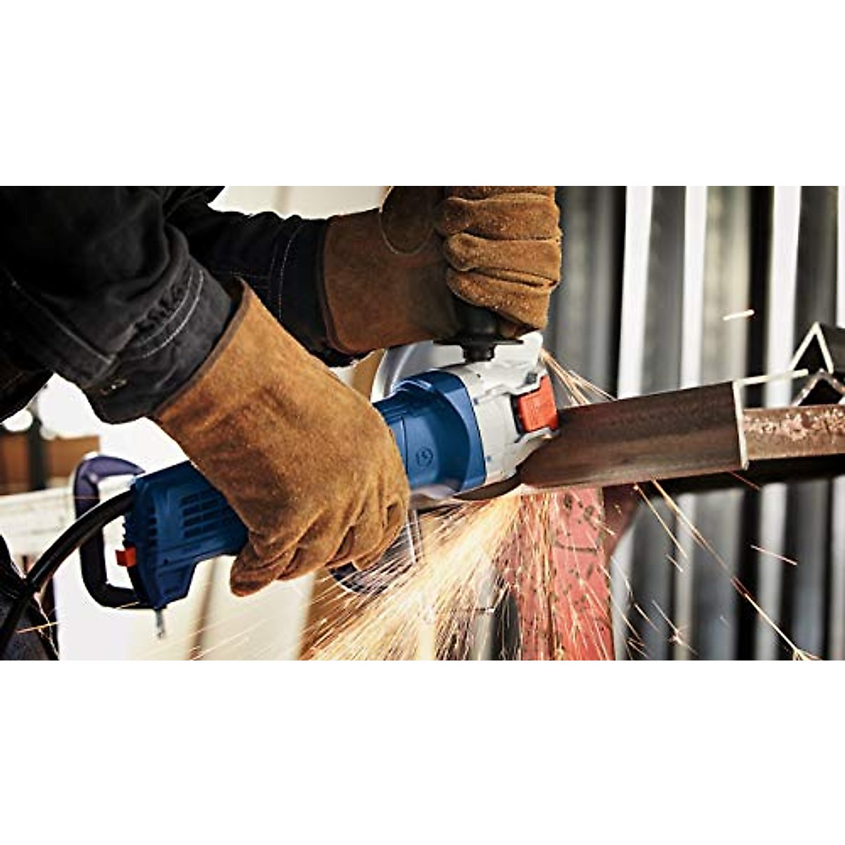 Bosch GWX13-50VSP 5 In. X-LOCK Variable-Speed Angle Grinder with Paddle Switch, Black,grey,blue