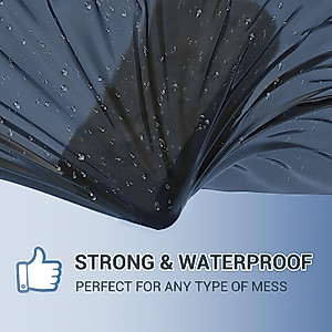 TOWNEW T Air One Official Refill Rings for Smart Bathroom Trash Can, Strong Trash Bags for Electric Automatic Trash Can, 2.7 Gallon, Pack of 8 Refill Bags - Up to 96 Garbage Bags