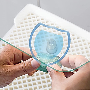 Lifancy Stained Glass Grinder, Portable Glass Grinder with 5/8" + 1" Replaceable Diamond Grinder Bit + Acrylic Bezel (110 V, 65 W,Red)