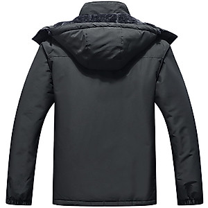 OTU Men's Waterproof Ski Jacket Snowboarding Windbreaker Warm Winter Hooded Mountain Snow Coat