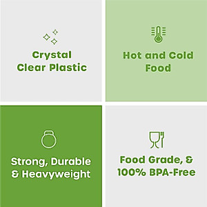 [300 Pack] Heavyweight Disposable Clear Plastic Soup Spoons - Engraved Design