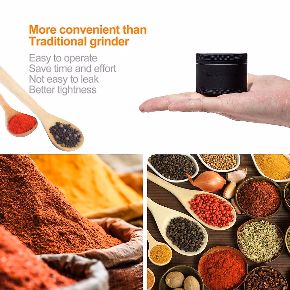 spice grinder 4 inch white