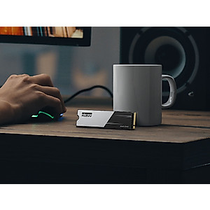 KLEVV CRAS C910 1TB M.2 2280 SLC Cache NVMe PCIe Gen4x4 Laptop & Desktop Internal SSD Heatsink Included, up to 5000MB/s (K01TBM2SP0-C91)