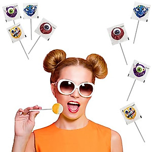 Fruidles Halloween Monster Lollipop, Monster Variety Suckers Candy, Great for Halloween Goody Bag Fillers, Individually Wrapped (Half-Pound)