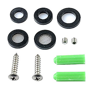 Aquaterior Upgraded Pre-Rinse Commercial Kitchen Faucet with Sprayer 44" Height Wall Mount Double Handle with Add-On 12" Rotatable Spout Pull Down for 2/3 Compartment Sink CUPC NSF CEC