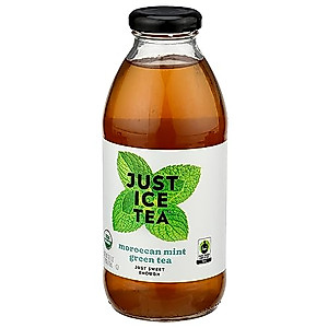 Eat The Change Just Ice Tea Organic Moroccan Mint Green Tea, Kosher, 16 Fluid Ounces (Pack Of 12)