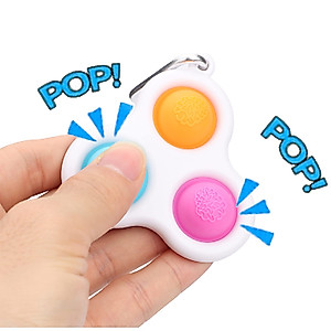 Cool Pop Fidget Toys Set, Fidget Pad Controller, Infintiy Cube, Pop Bubble, Sprocket Chain Gadget, Sensory Anti Anxiety Stress Relief Silicone Desk Toys,Party Favours Gifts for Kids Adults (4 Pack)