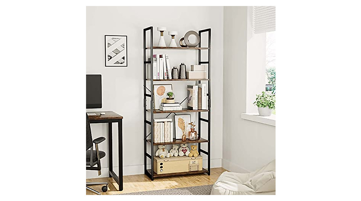 OTK 5 Tier Bookshelf - Stylish & Sturdy Storage Solution