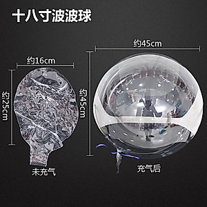 Personalised (1pc 18"/24"/36" bubble balloon+1pc custom sticker) customized balloon personalized print balloon letters text own logo printing advertising custom Party balloons (36inch buble balloon)