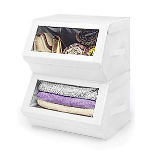 Whitmor Stackable Window Box, White