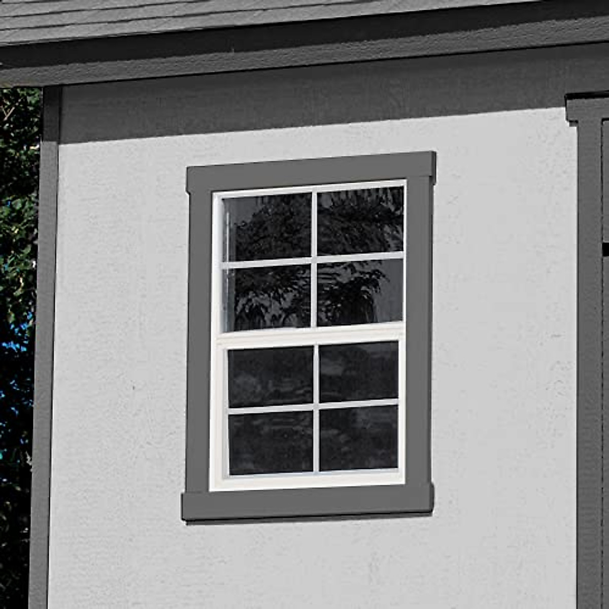 Handy Home Products Beachwood 8x12 Do-it-Yourself Wooden Storage Shed with Floor Tan