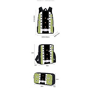 Helluva Boss 3PCS Skibidi Toilet Backpack Sets Bags Casual Harajuku Musician Oxford Cloth Travel Fashion Bag Travel Backpacks